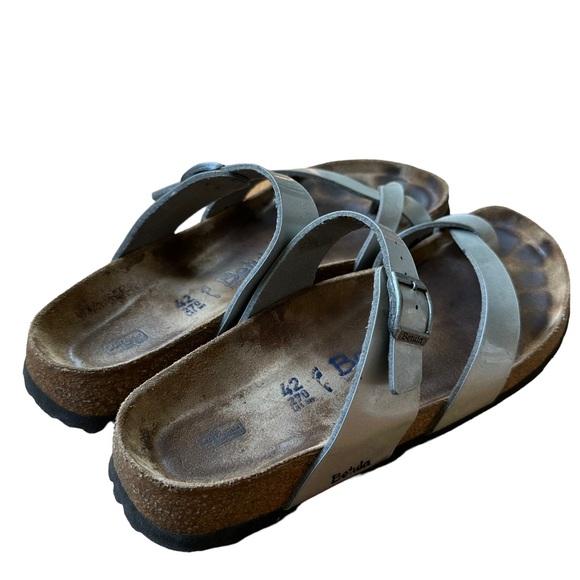 Betula | Shoes | Betula Womens Silver Mayari Leather Adjustable Strap ...